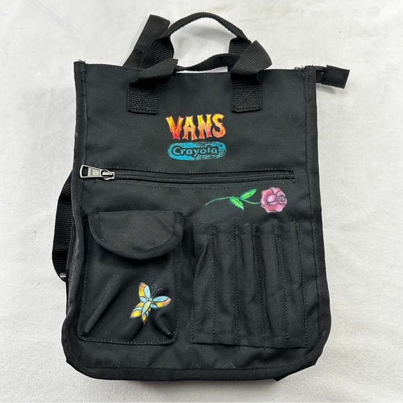 Vans | Bags | Vans Crayola Mini Backpack Limited Black Travel School ...